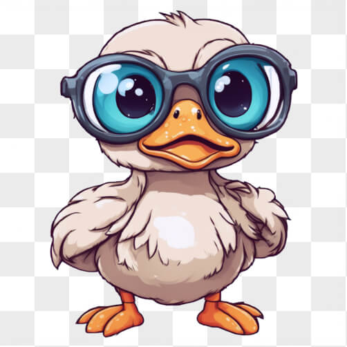 Descarga Patito de Dibujos Animados Juguetón con Gafas Cartoons En ...