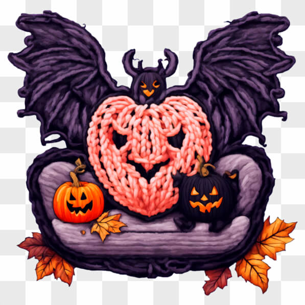 Descarga Corazón Kawaii de Halloween con Murciélagos y Calabazas Kawaii ...