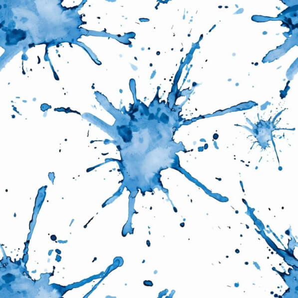 Download Blue Watercolor Splashes on White Background Patterns Online - Creative Fabrica