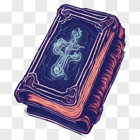 Descarga Libro místico con cruz brillante Cartoons En Línea - Creative ...