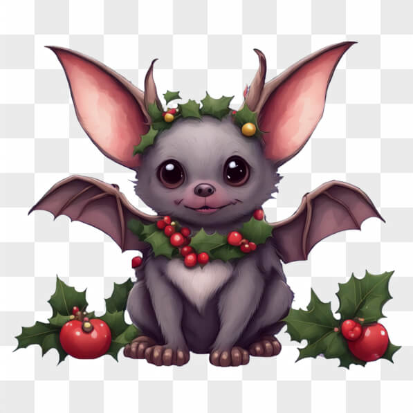 Download Festive Bat-Dog Character Cartoons Online - Creative Fabrica