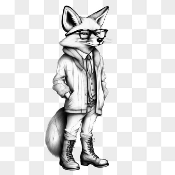 Download Stylized Anthropomorphic Fox Character Sketches Online ...