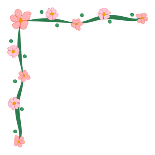 Download Floral Border Design Borders & Corners Online - Creative Fabrica