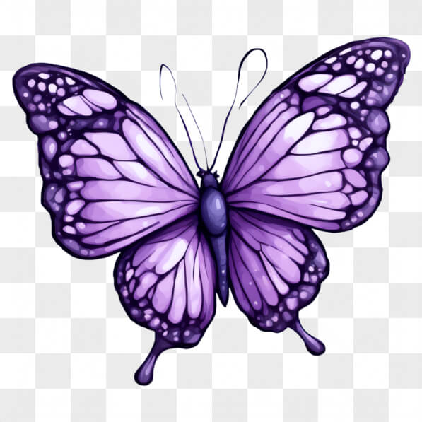 Download Purple Butterfly Illustration Cartoons Online - Creative Fabrica