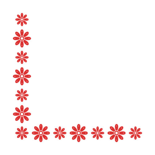 Download Decorative Red Flower Pattern Borders & Corners Online ...