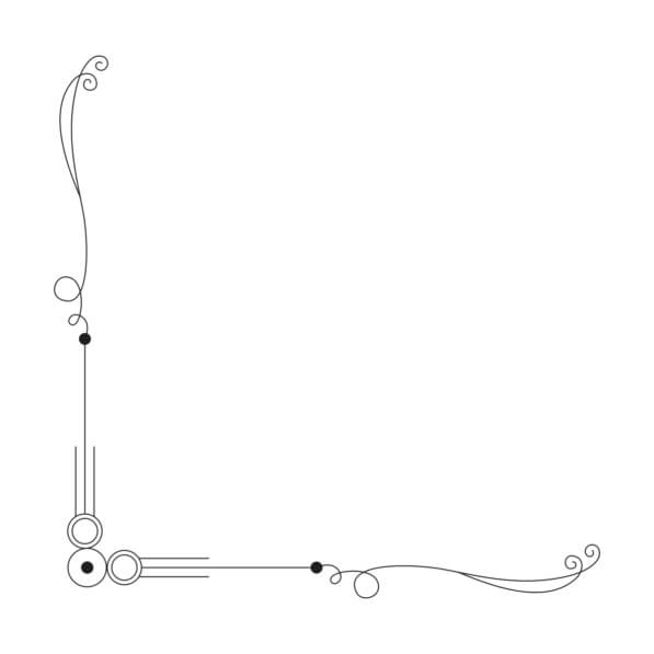 Baixe Design de Canto Decorativo Elegante Borders & Cantos - Creative Fabrica