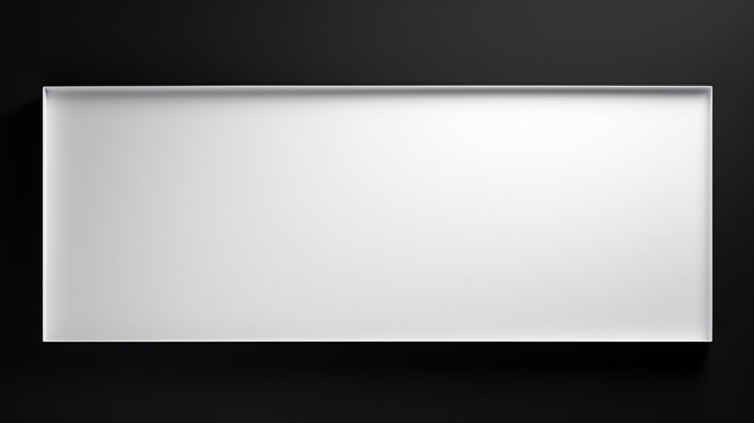 Descarga Rectángulo blanco minimalista sobre fondo negro Mockups En Línea - Creative Fabrica