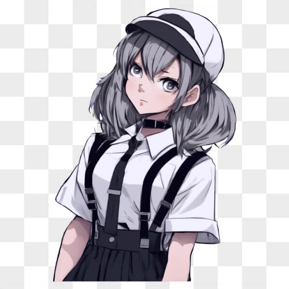 Descarga Personaje de anime con cabello gris y atuendo elegante ...