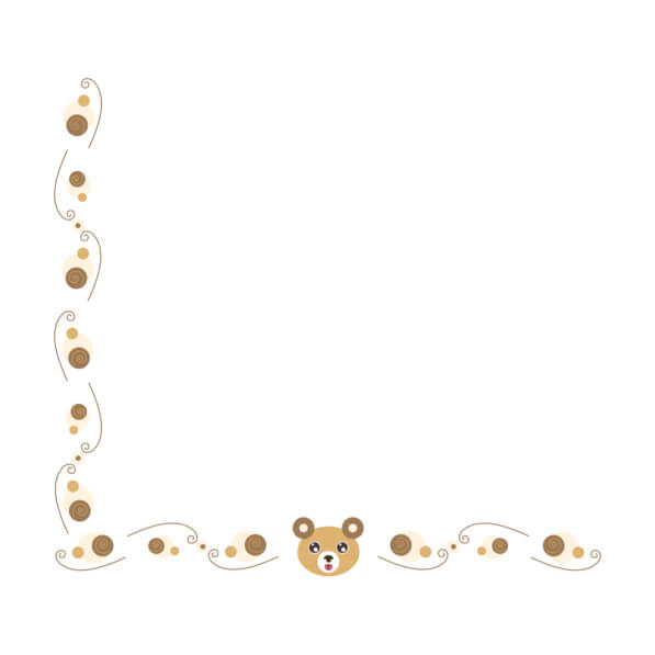 Download Whimsical Border Design with Bear and Snails Borders & Corners ...
