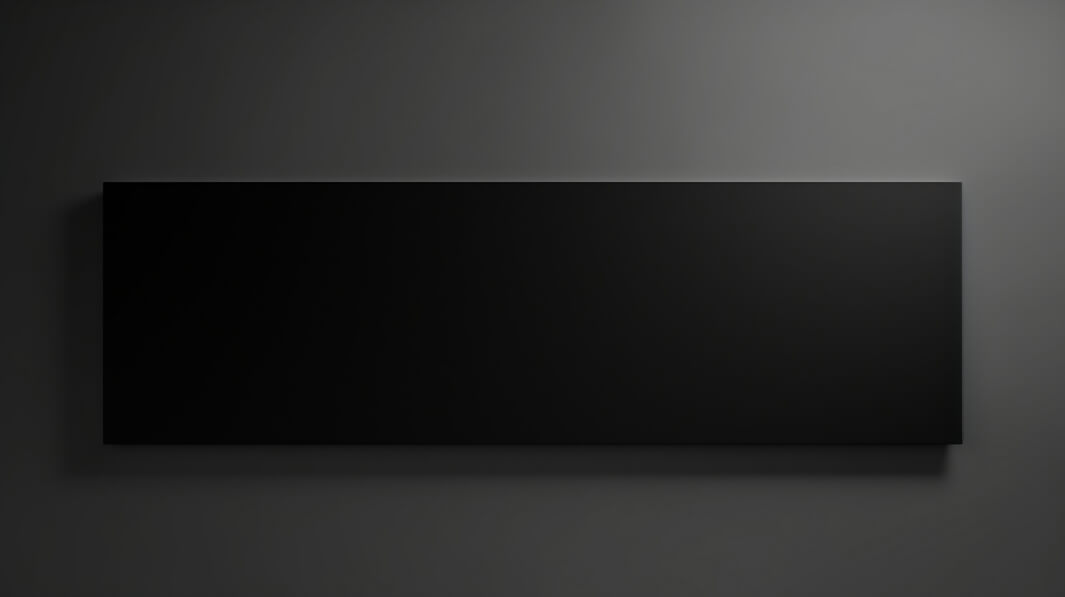 Descarga Rectángulo negro minimalista en pared gris oscuro Mockups En ...