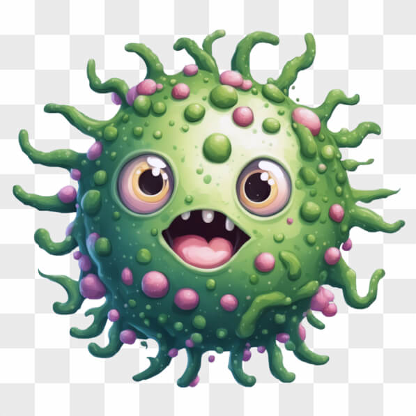 Download Cartoon Microbe Character Cartoons Online - Creative Fabrica