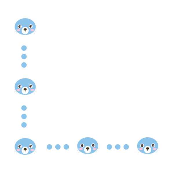 Download Cute Cartoon Seals Borders & Corners Online - Creative Fabrica