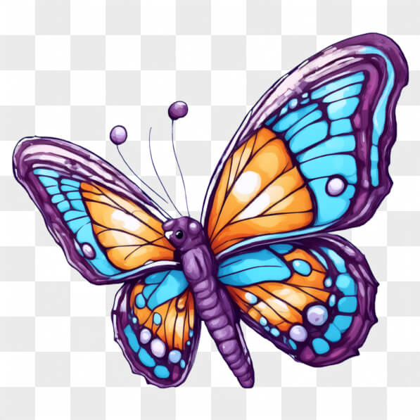 Descarga Ilustración de mariposa colorida Cartoons En Línea - Creative ...
