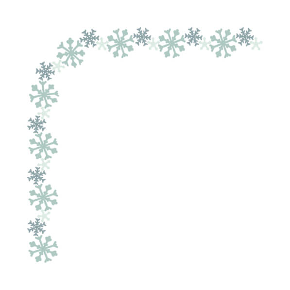Download Pastel Snowflake Decoration Borders & Corners Online ...