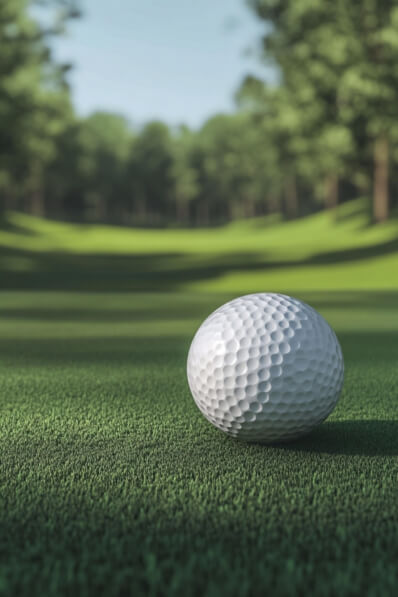 Scarica Palla da golf su erba verde Mockups Online - Creative Fabrica