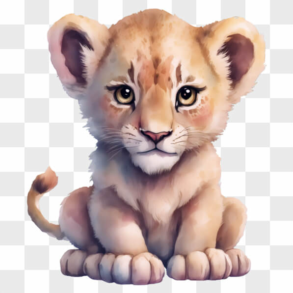 Download Adorable Cartoon Lion Cub Cartoons Online - Creative Fabrica