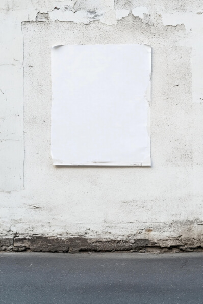 Descarga Póster en blanco sobre una pared desgastada Mockups En Línea ...