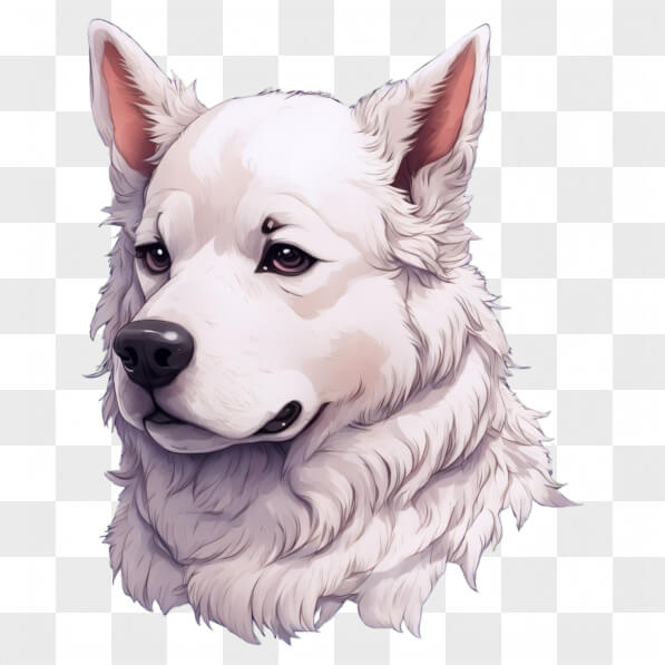 Descarga Ilustración de un perro blanco esponjoso Cartoons En Línea ...