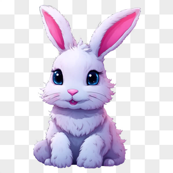 Download Cute Cartoon White Rabbit Cartoons Online - Creative Fabrica