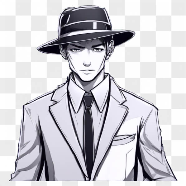 Scarica Illustrazione di personaggi stilosa in bianco e nero Cartoni ...