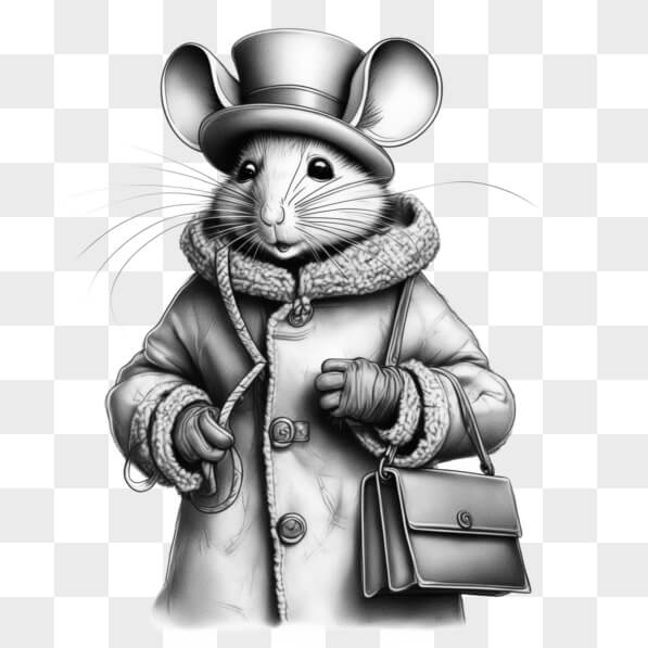 Descarga Personaje de ratón elegante Bocetos En Línea - Creative Fabrica