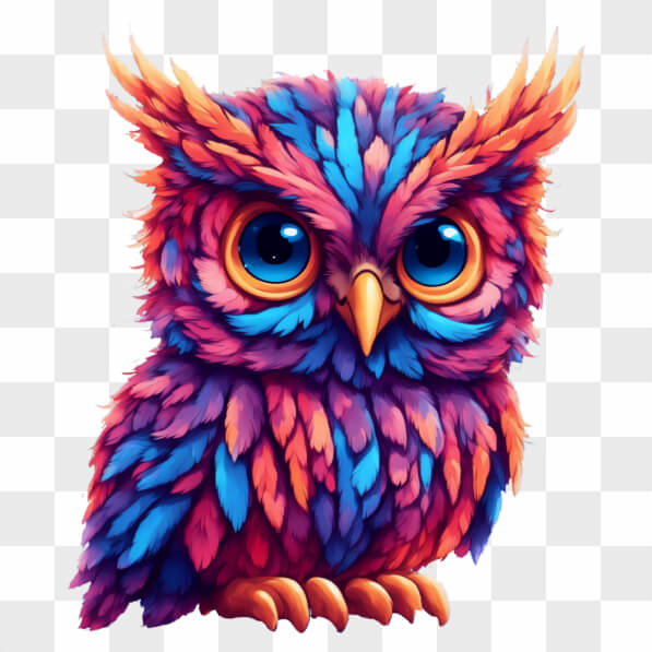 Descarga Búho Colorido Cartoons En Línea - Creative Fabrica