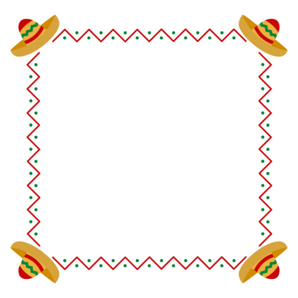 Download Colorful Mexican-Themed Border Design Frames Online - Creative ...