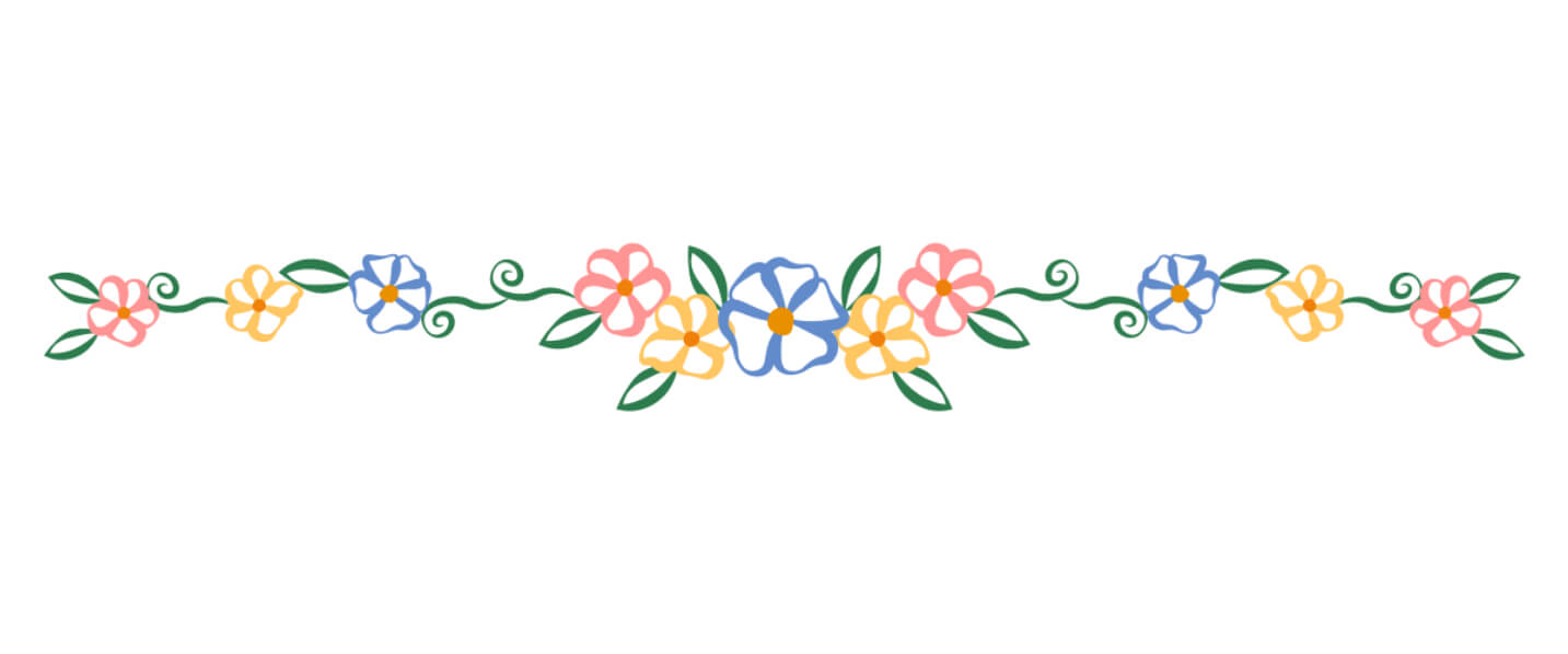 Descarga Borde Decorativo Floral Bordes y Esquinas En Línea - Creative ...