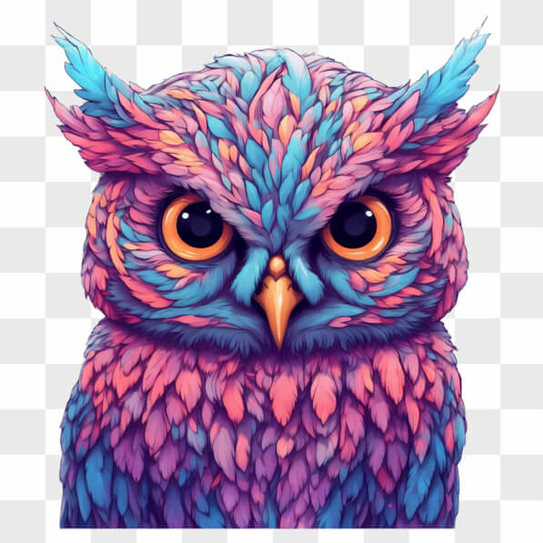 Descarga Búho Colorido con Plumaje Vibrante Cartoons En Línea ...
