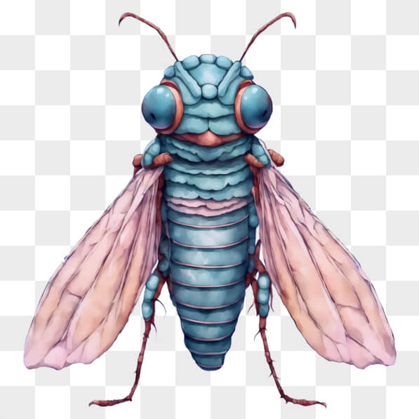 Descarga Ilustración de cigarra de dibujos animados colorida Cartoons ...