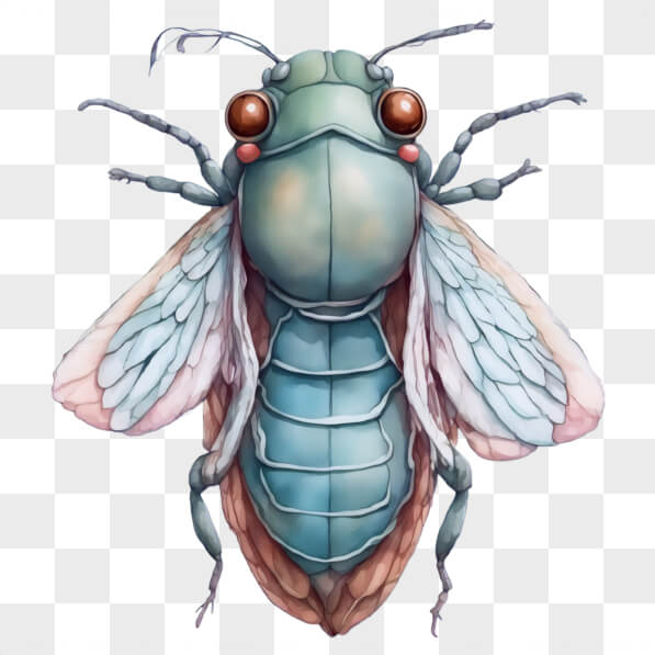 Baixe Cigarra Ilustrada com Asas Delicadas Cartoons - Creative Fabrica