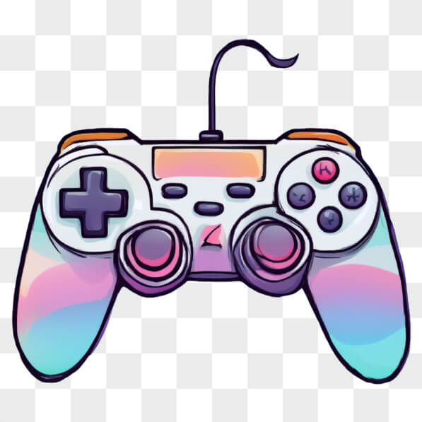 Download Colorful Gaming Controller Cartoons Online - Creative Fabrica