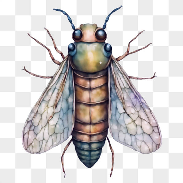 Descarga Ilustración de una Cigarra Cartoons En Línea - Creative Fabrica