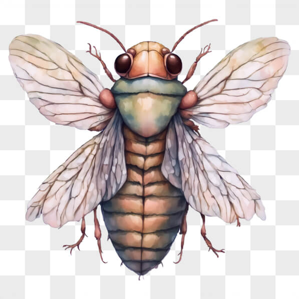 Baixe Ilustração de uma Cigarra com Características Detalhadas Cartoons ...