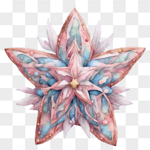 Download Ethereal Star-Shaped Floral Illustration Cartoons Online ...