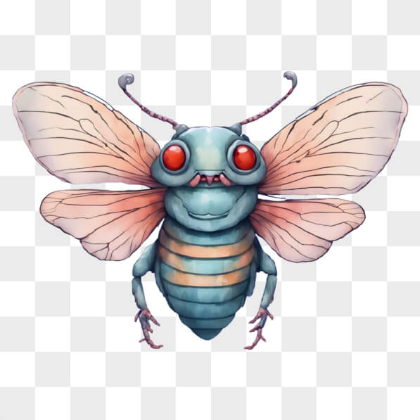Download Colorful Cartoon Insect with Wings Cartoons Online - Creative ...