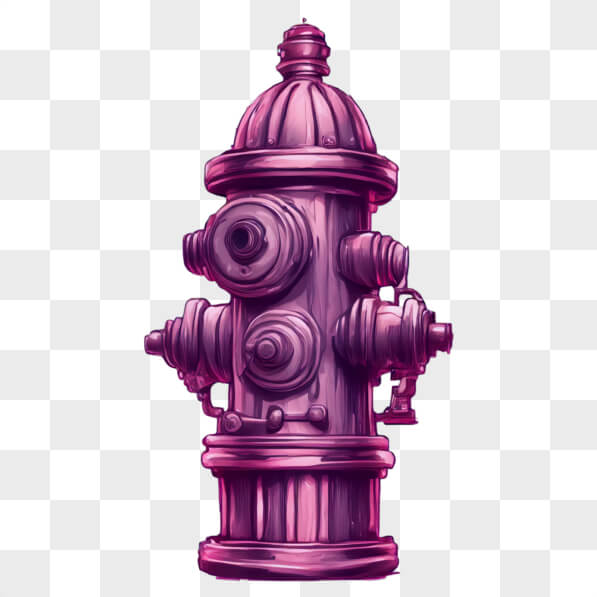Download Stylized Pink Fire Hydrant Cartoons Online - Creative Fabrica