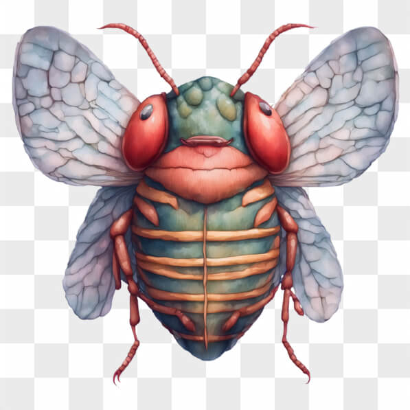 Baixe Cigarra Ilustrada com Asas Detalhadas Cartoons - Creative Fabrica