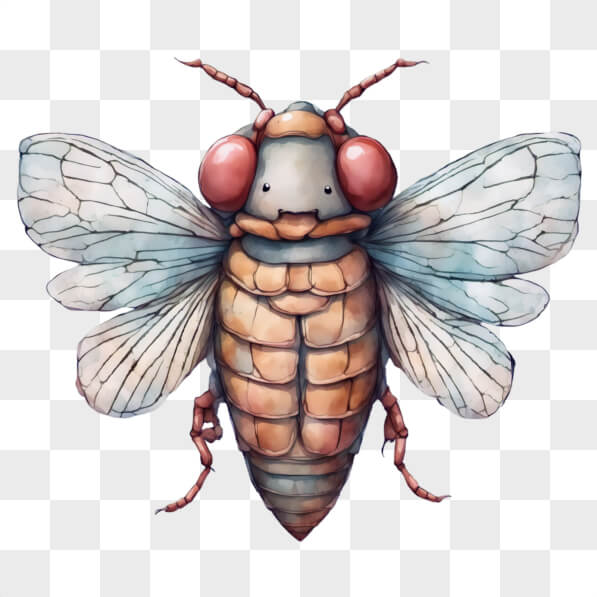 Descarga Ilustración estilizada de cigarra Cartoons En Línea - Creative ...