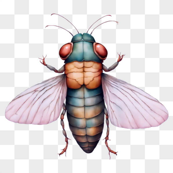 Descarga Ilustración de una Cigarra Cartoons En Línea - Creative Fabrica