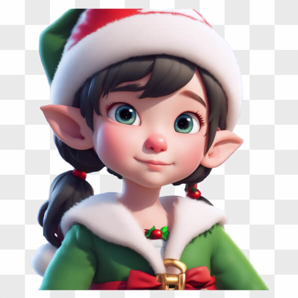Download Cheerful Elf Character in Holiday Attire Cartoons Online ...