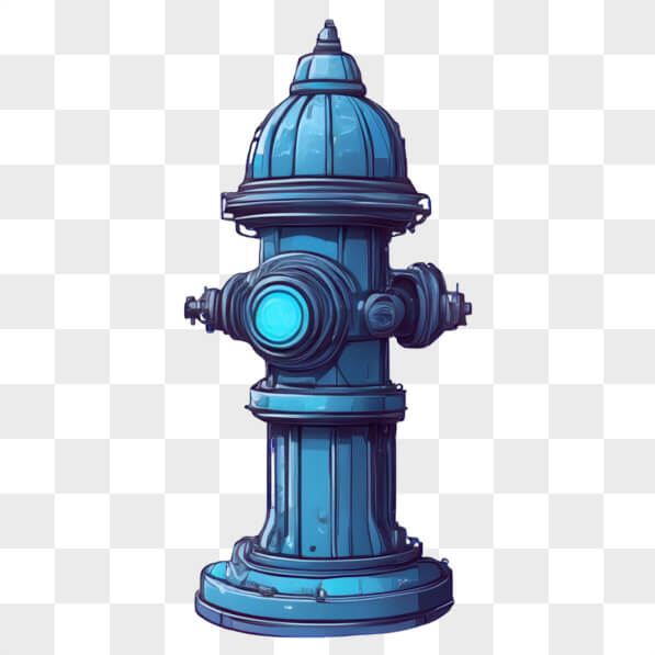 Download Stylized Blue Fire Hydrant Cartoons Online - Creative Fabrica