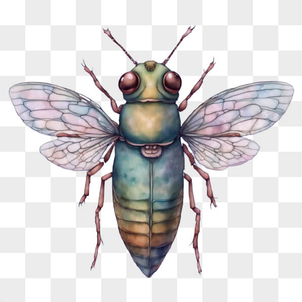 Scarica Illustrazione di una cicala colorata Cartoni animati Online ...