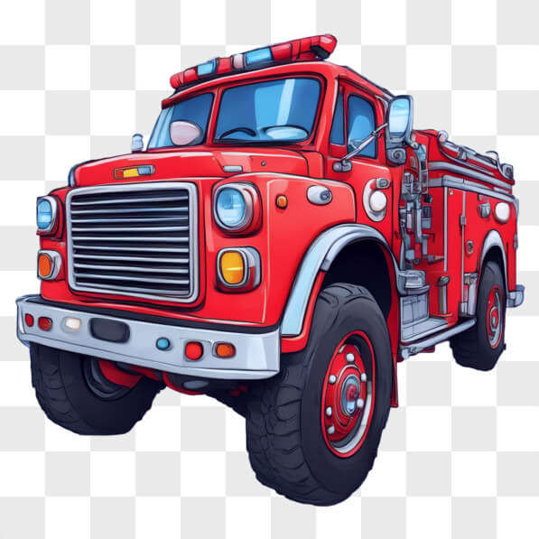 Download Vintage Fire Truck Cartoons Online - Creative Fabrica