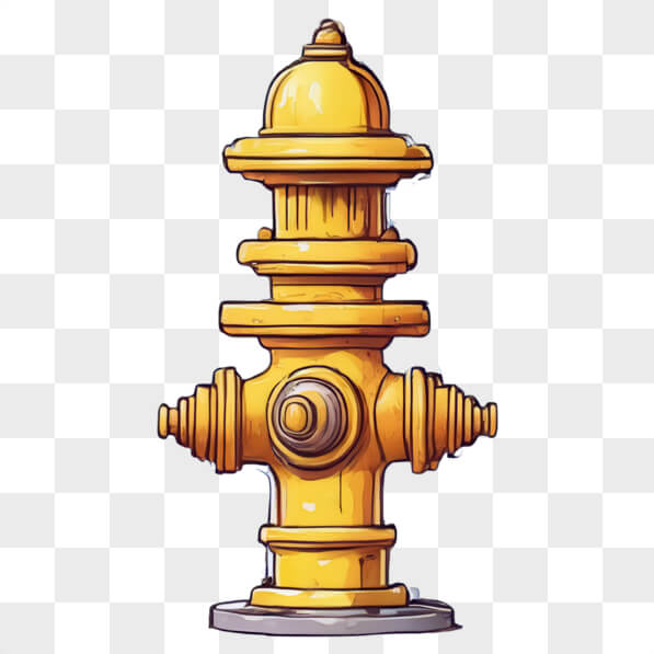 Download Yellow Fire Hydrant Cartoons Online - Creative Fabrica