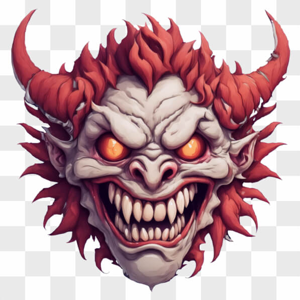 Descarga Cara de demonio amenazante Cartoons En Línea - Creative Fabrica