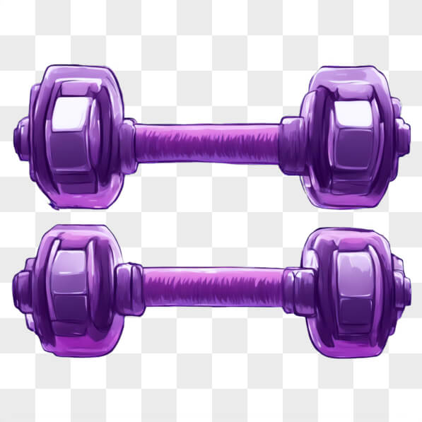 Download Purple Dumbbells for Strength Training Cartoons Online ...