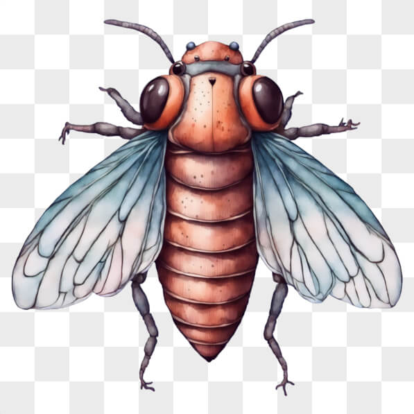 Descarga Ilustración de una Cigarra Cartoons En Línea - Creative Fabrica