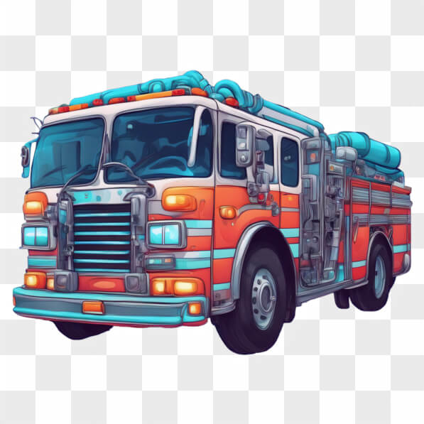 Download Illustration of a Fire Truck Cartoons Online - Creative Fabrica
