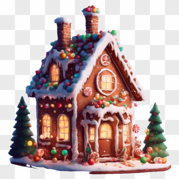 Download Gingerbread House in a Winter Wonderland Cartoons Online ...